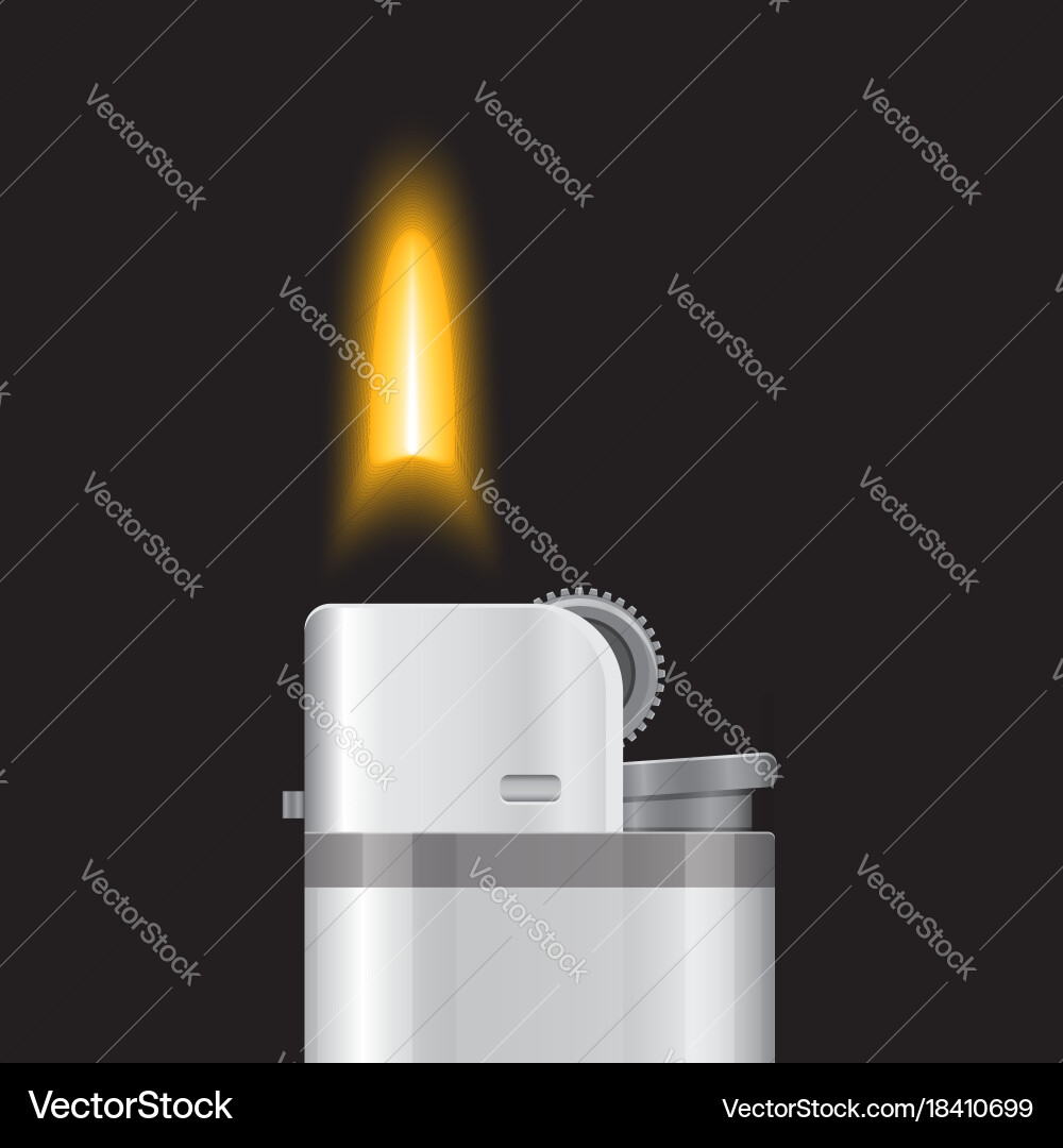 Gas lighter Royalty Free Vector Image - VectorStock