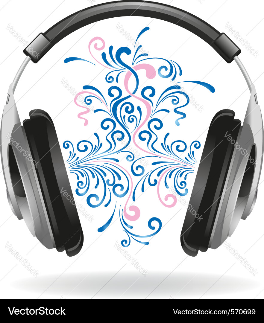 Headphones Royalty Free Vector Image - VectorStock