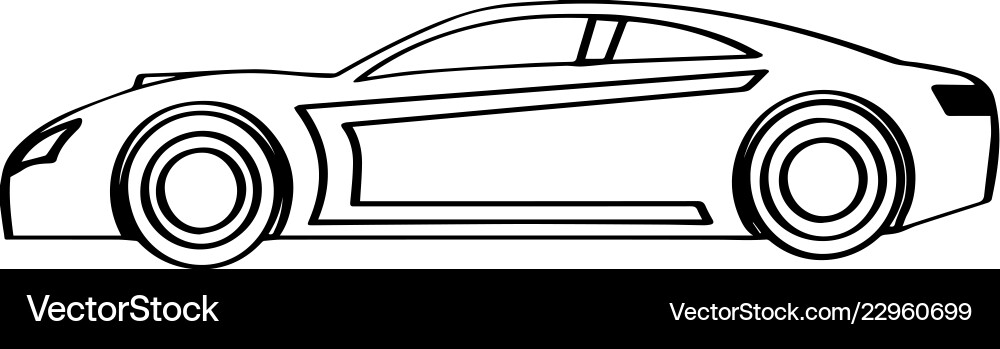 Race Car Drawings Side View