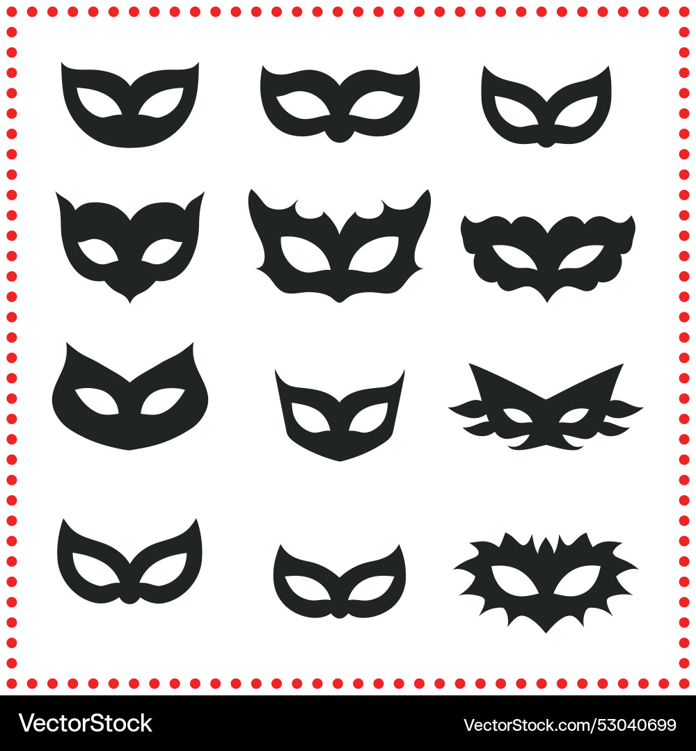 Luxurious masquerade mask silhouette for high end Vector Image