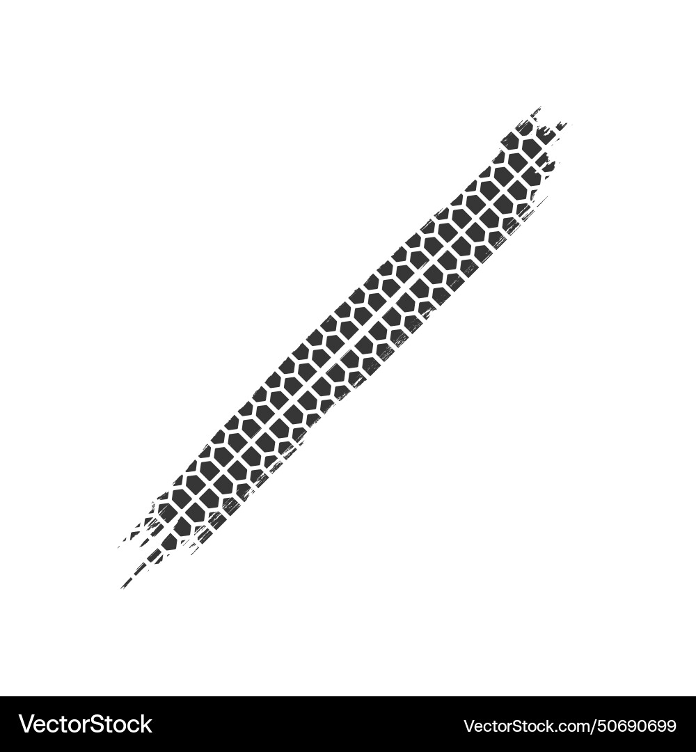 Offroad grunge tyre print abstract black Vector Image