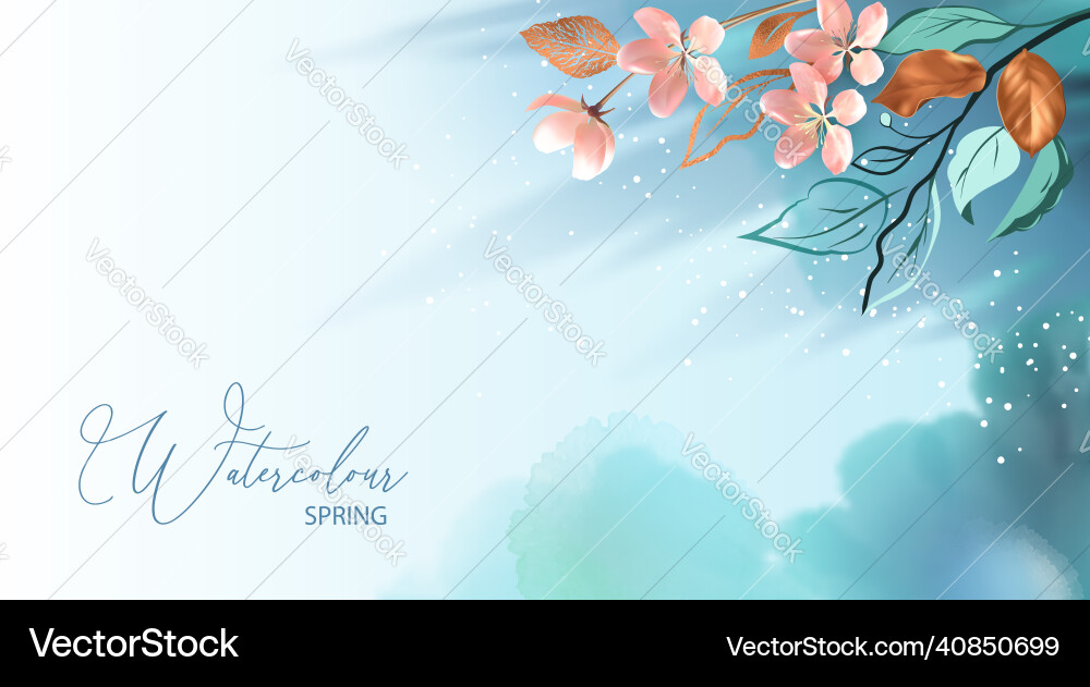 Spring blossom background Royalty Free Vector Image