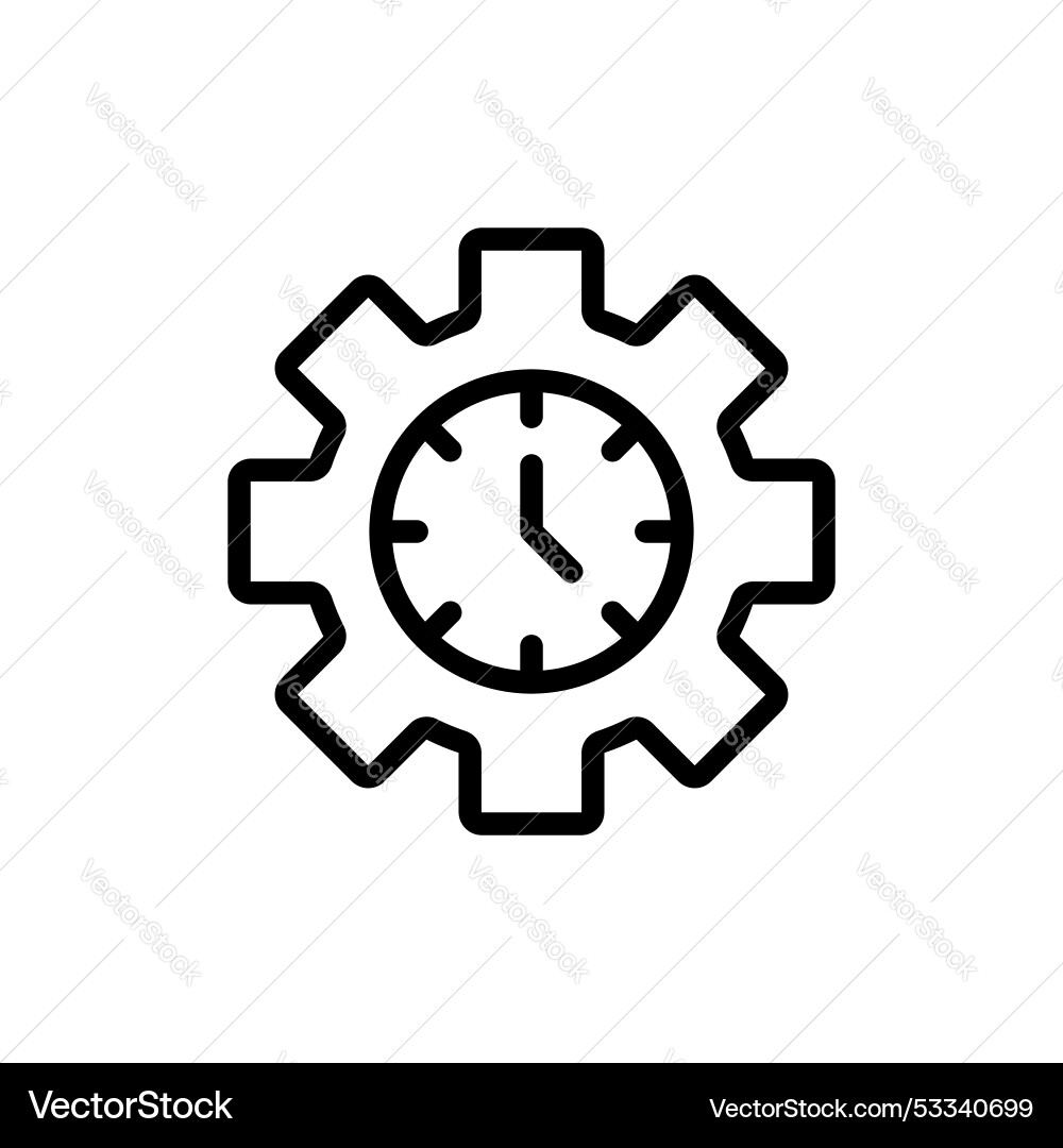 Time management icon Royalty Free Vector Image