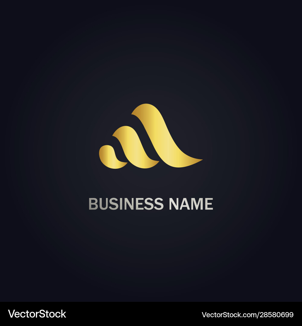 Wave abstract logo Royalty Free Vector Image - VectorStock