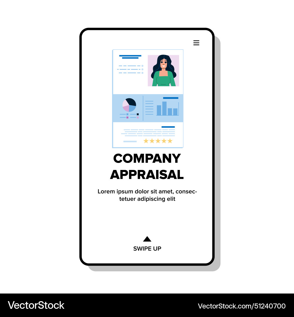 Assessment company appraisal Royalty Free Vector Image