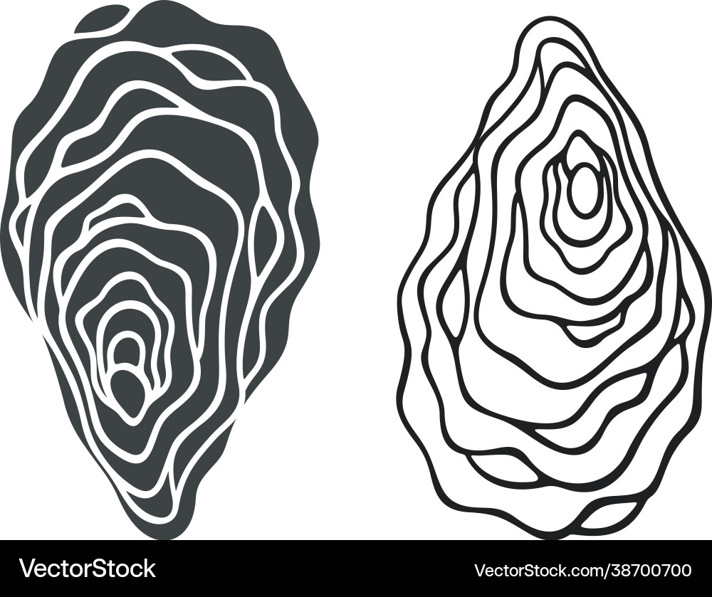 Oyster Royalty Free Vector Image - VectorStock