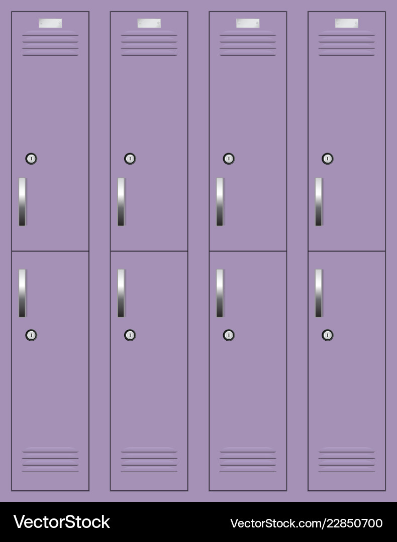School lockers Royalty Free Vector Image - VectorStock