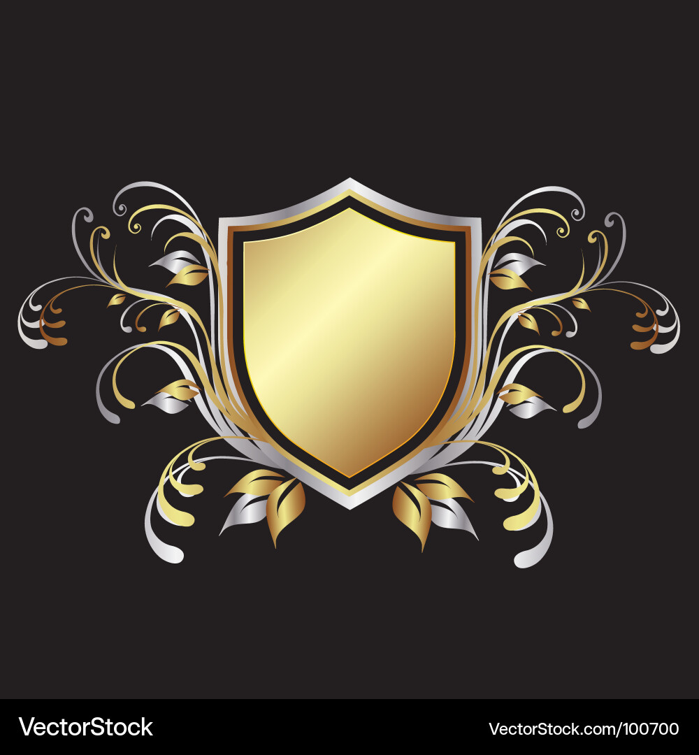 Shield design element Royalty Free Vector Image