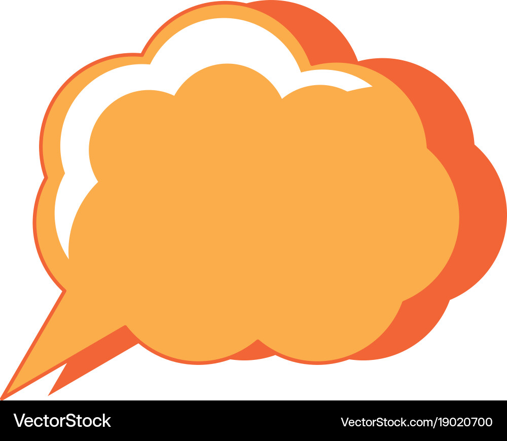 Thinking cloud icon image Royalty Free Vector Image