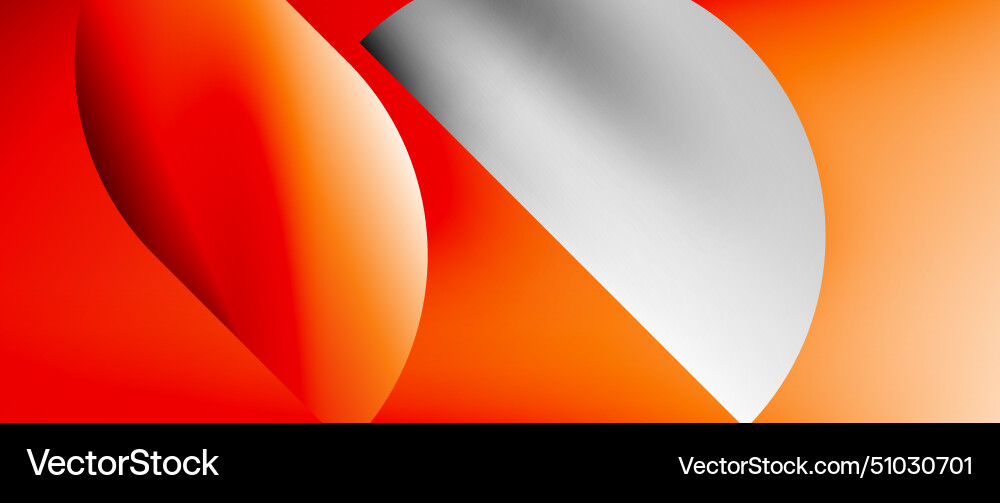 A vibrant red background with white circle Vector Image