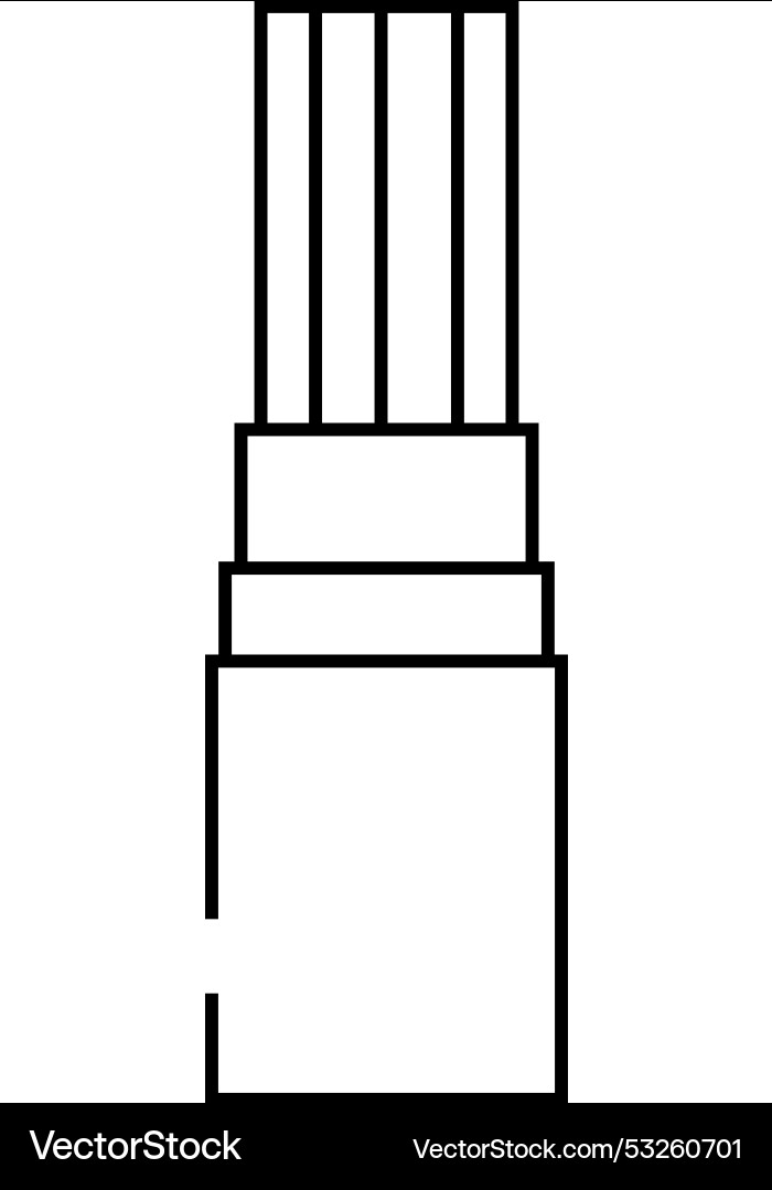 Heat resistant flame retardant line icon Vector Image