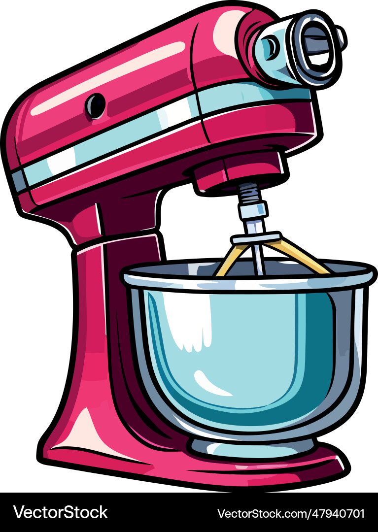 Kitchen Mixer Illustration Royalty Free Vector Image