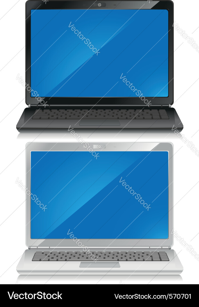 Laptops Royalty Free Vector Image - VectorStock