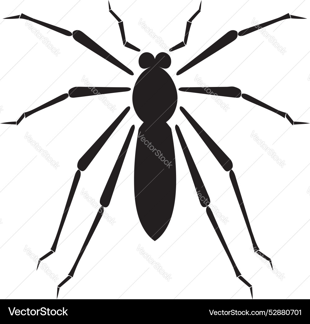 Line art insect icon elegant stick profile Vector Image