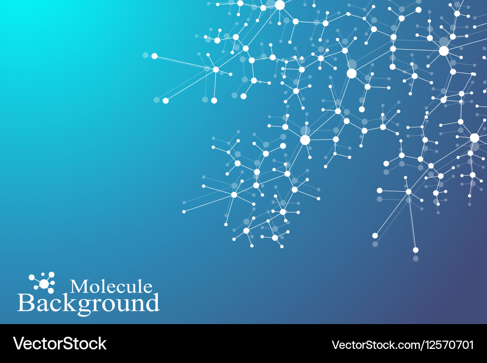 Modern structure molecule dna atom Royalty Free Vector Image