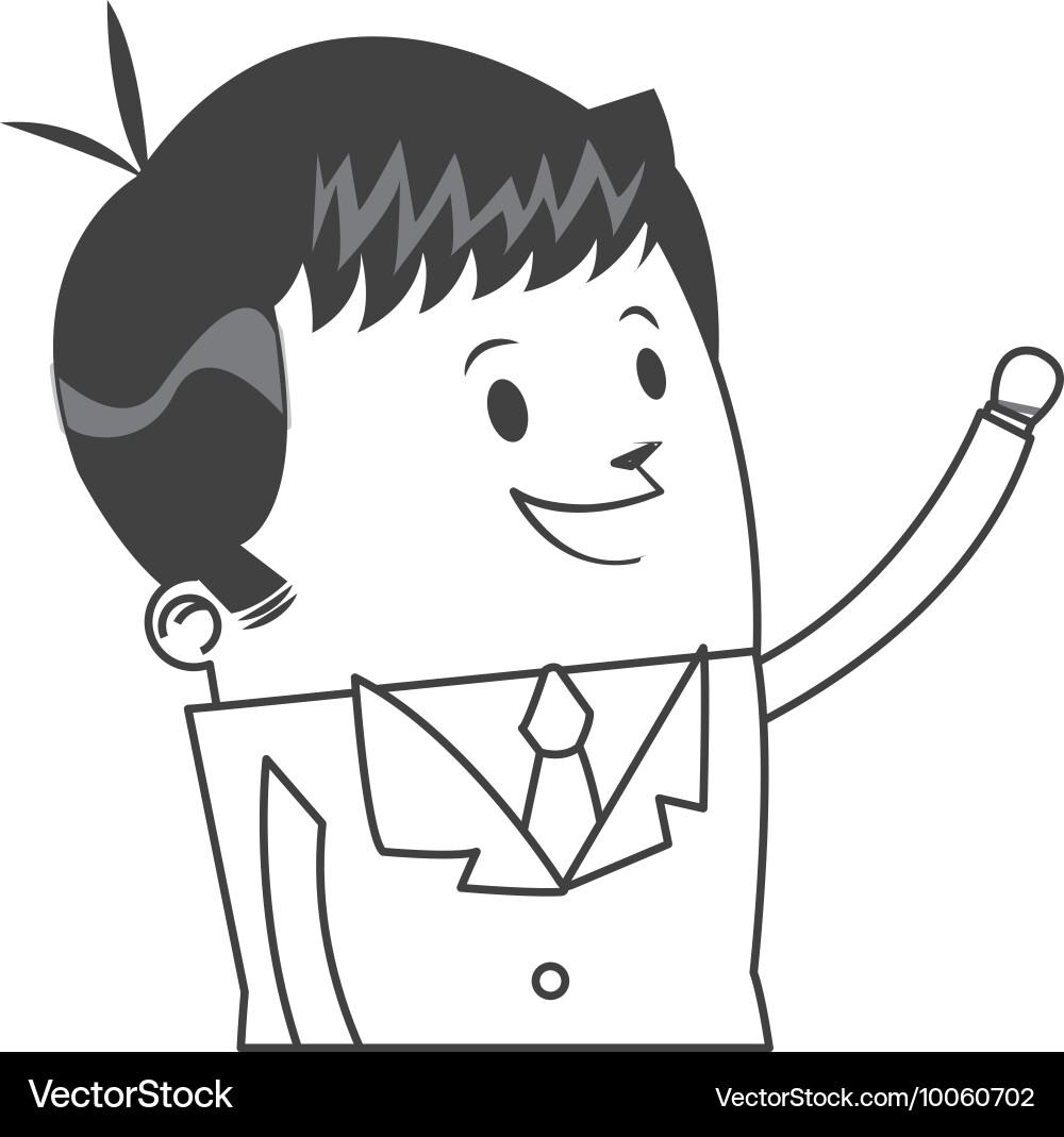 Cute businessman icon Royalty Free Vector Image