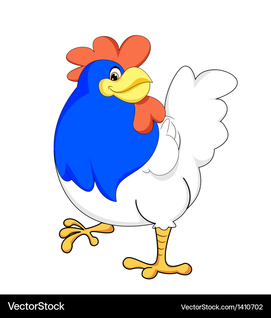 Cute chicken Royalty Free Vector Image - VectorStock