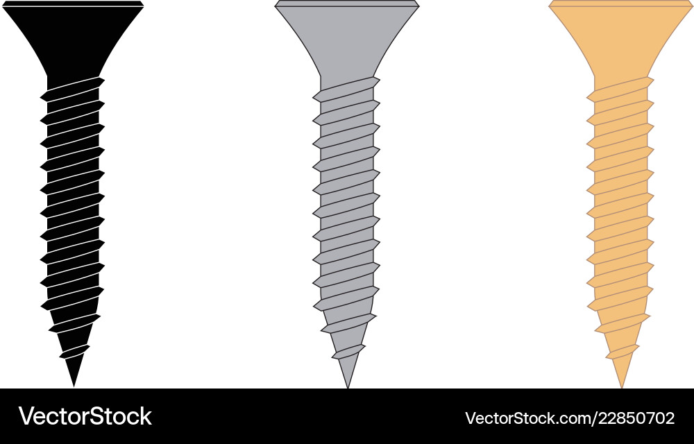 Screws Royalty Free Vector Image - VectorStock