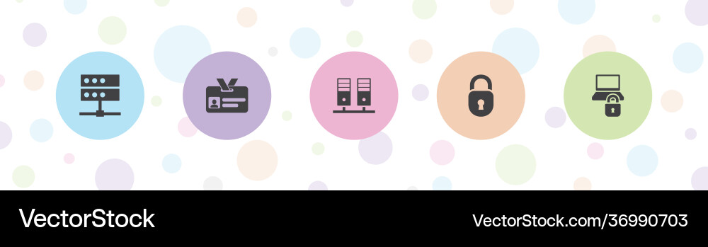 Access icons Royalty Free Vector Image - VectorStock