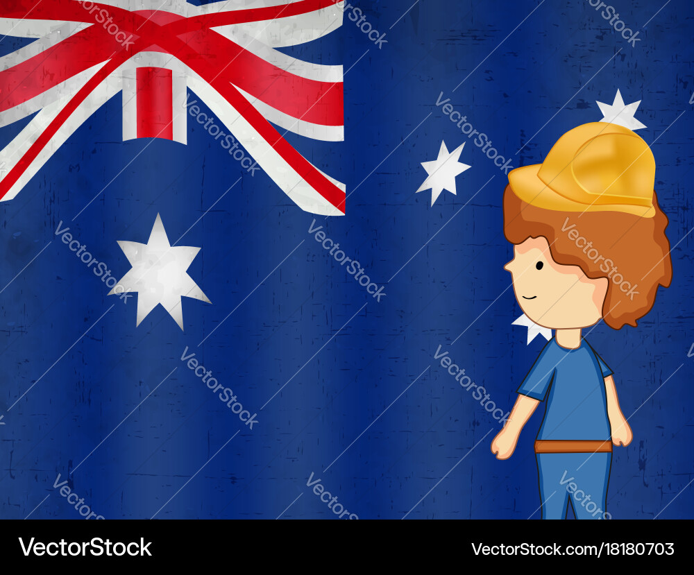 Australia labor day background Royalty Free Vector Image