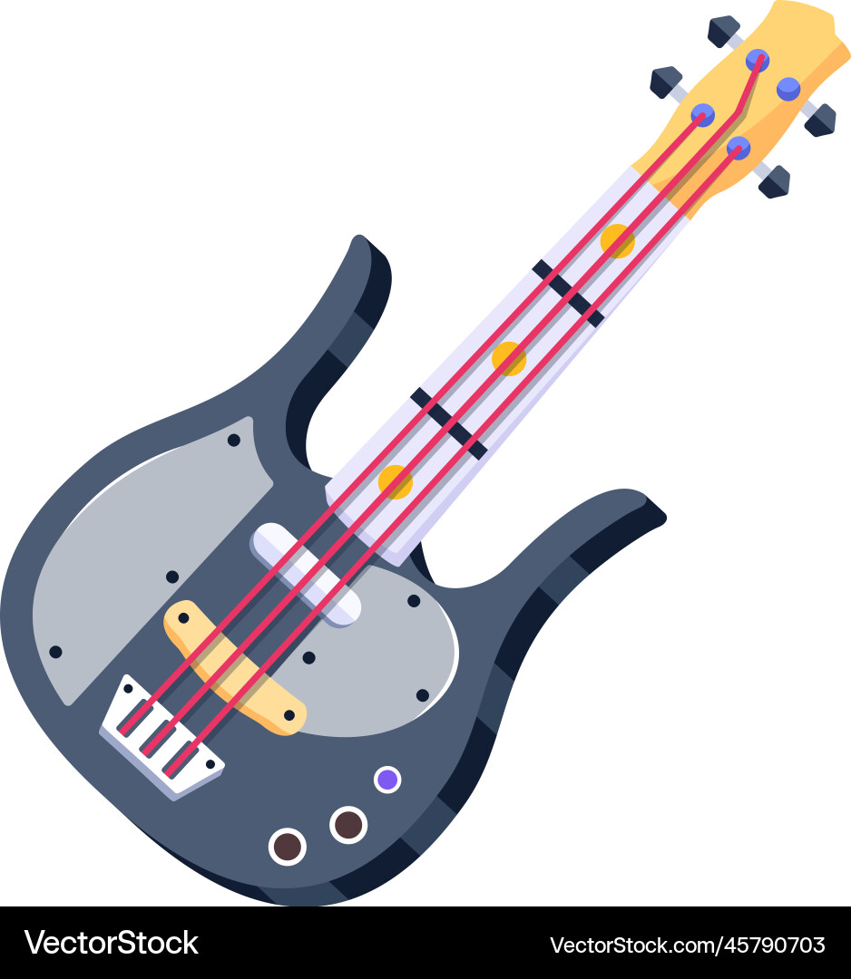 Bass guitar Royalty Free Vector Image - VectorStock