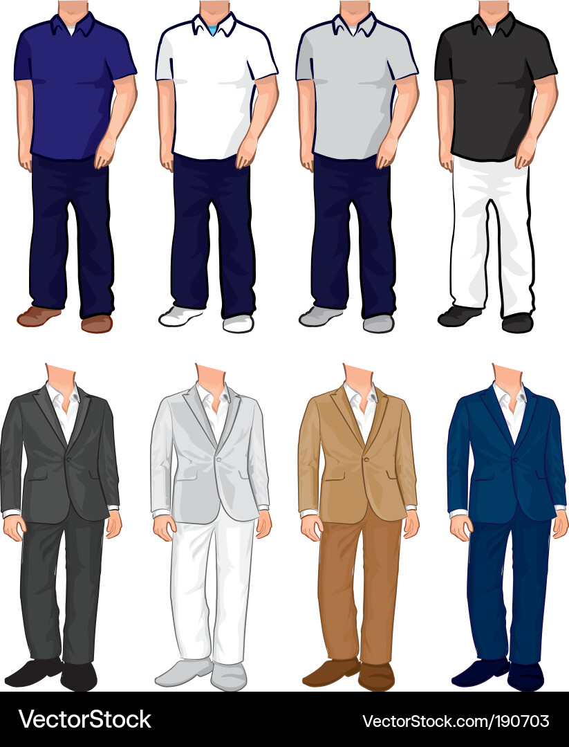 Bodies pack Royalty Free Vector Image - VectorStock