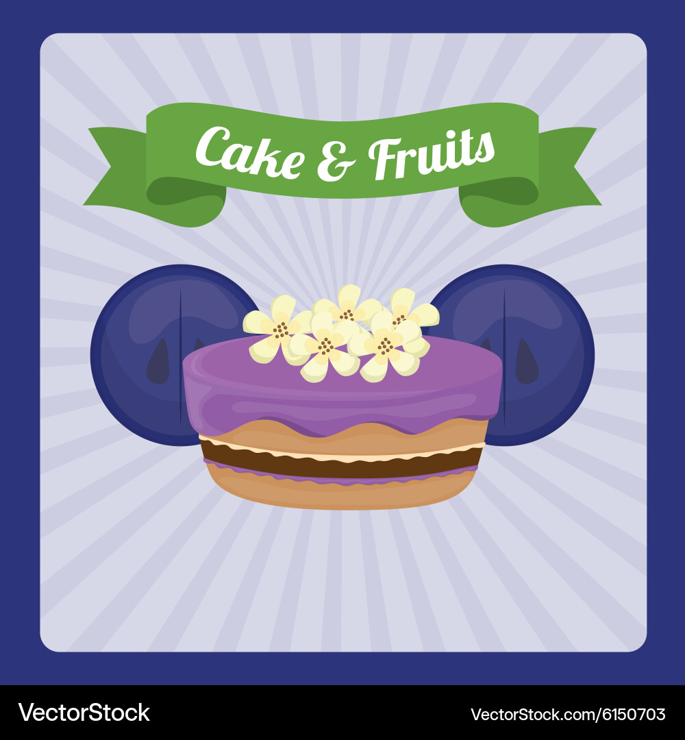 Cake design Royalty Free Vector Image - VectorStock
