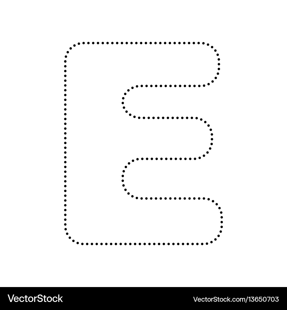 Letter e sign design template element Royalty Free Vector
