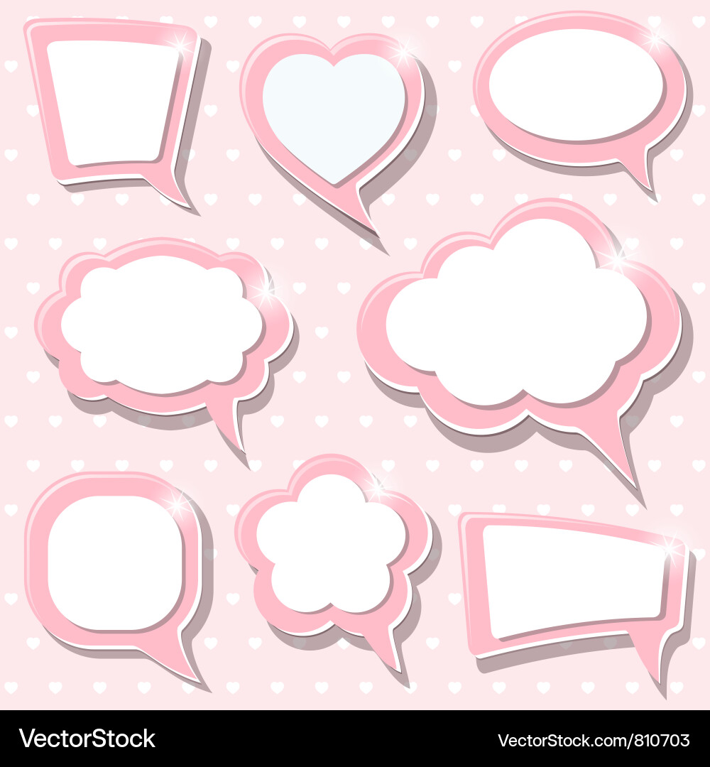 Pink frames Royalty Free Vector Image - VectorStock