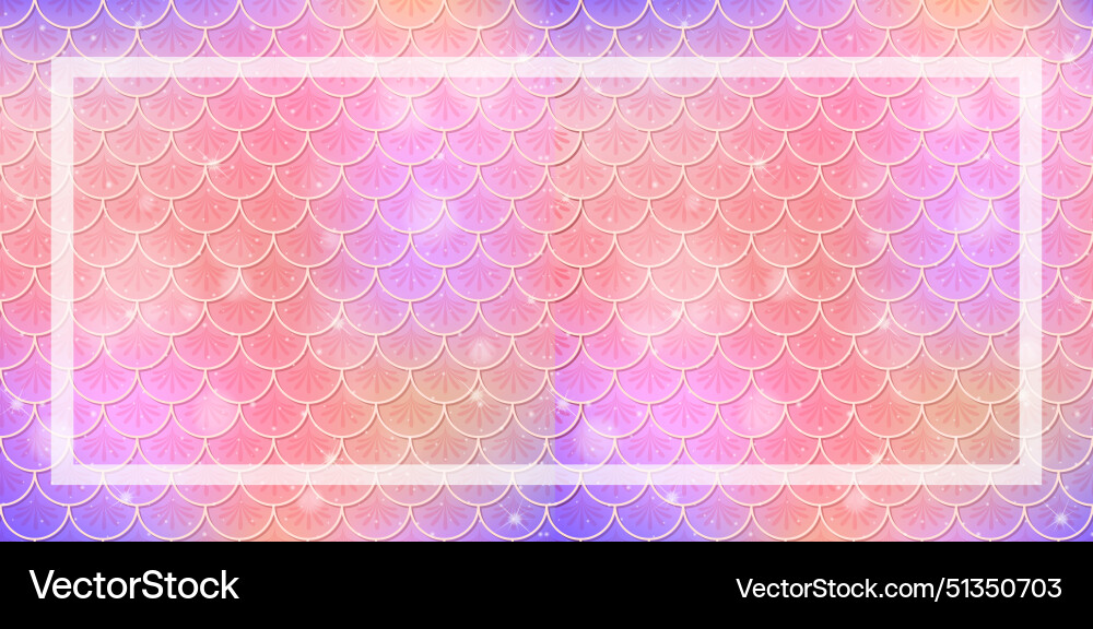 Soft pink scales with a glowing border design Vector Image