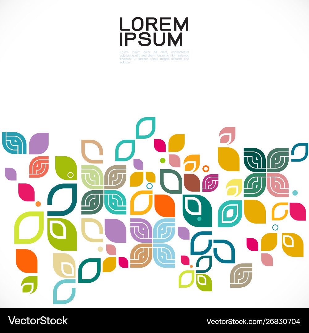 Colorful pattern and variety graphic decoration Vector Image