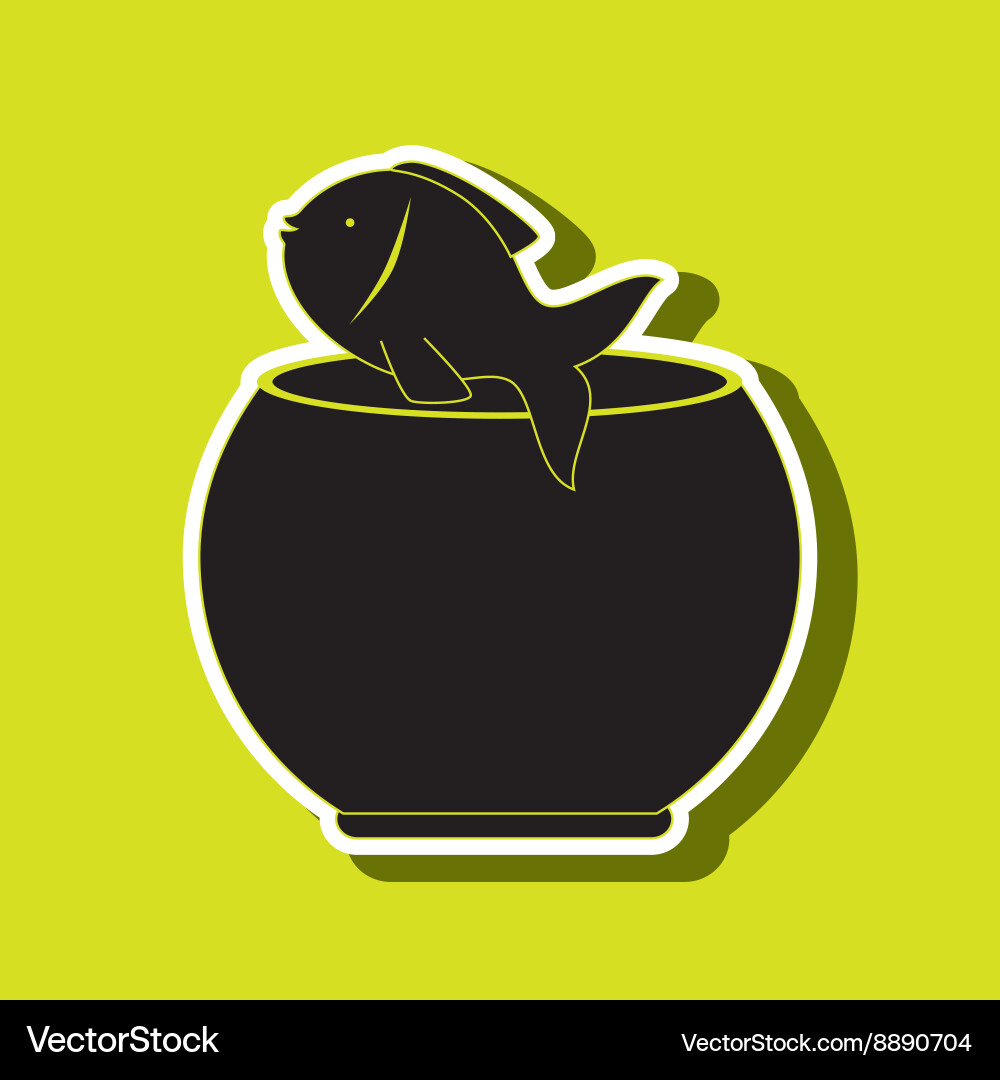 Fish in tank design Royalty Free Vector Image - VectorStock