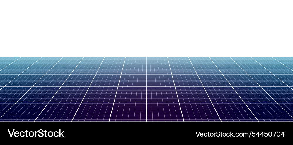 Horizontal solar panels cells isolated on white Vector Image