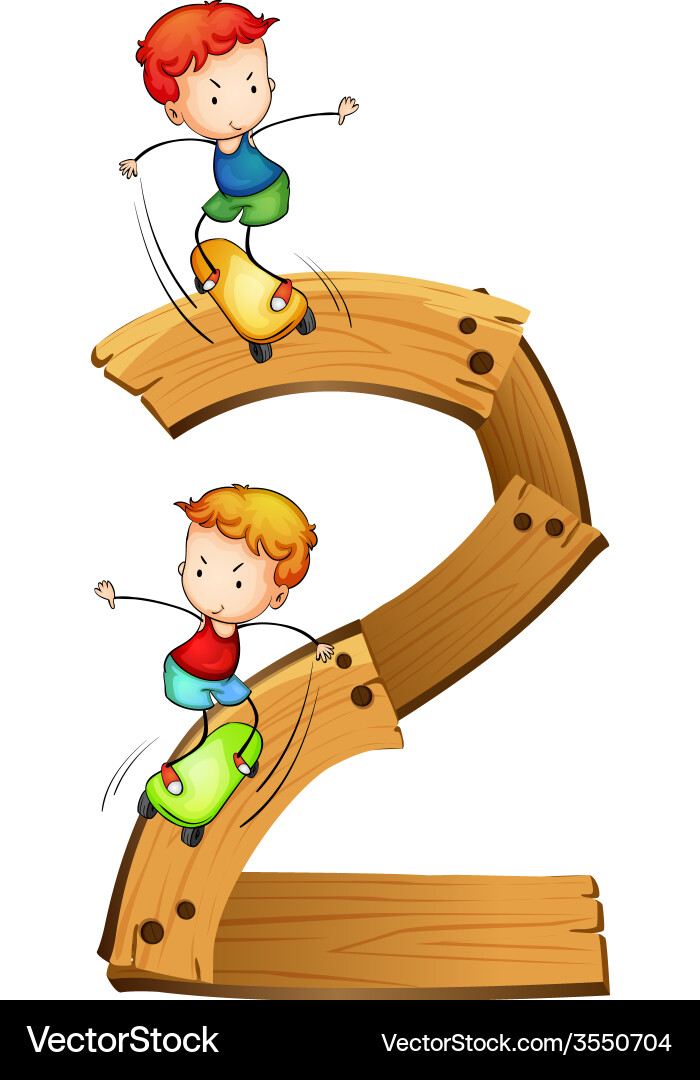 Number 2 Royalty Free Vector Image - VectorStock