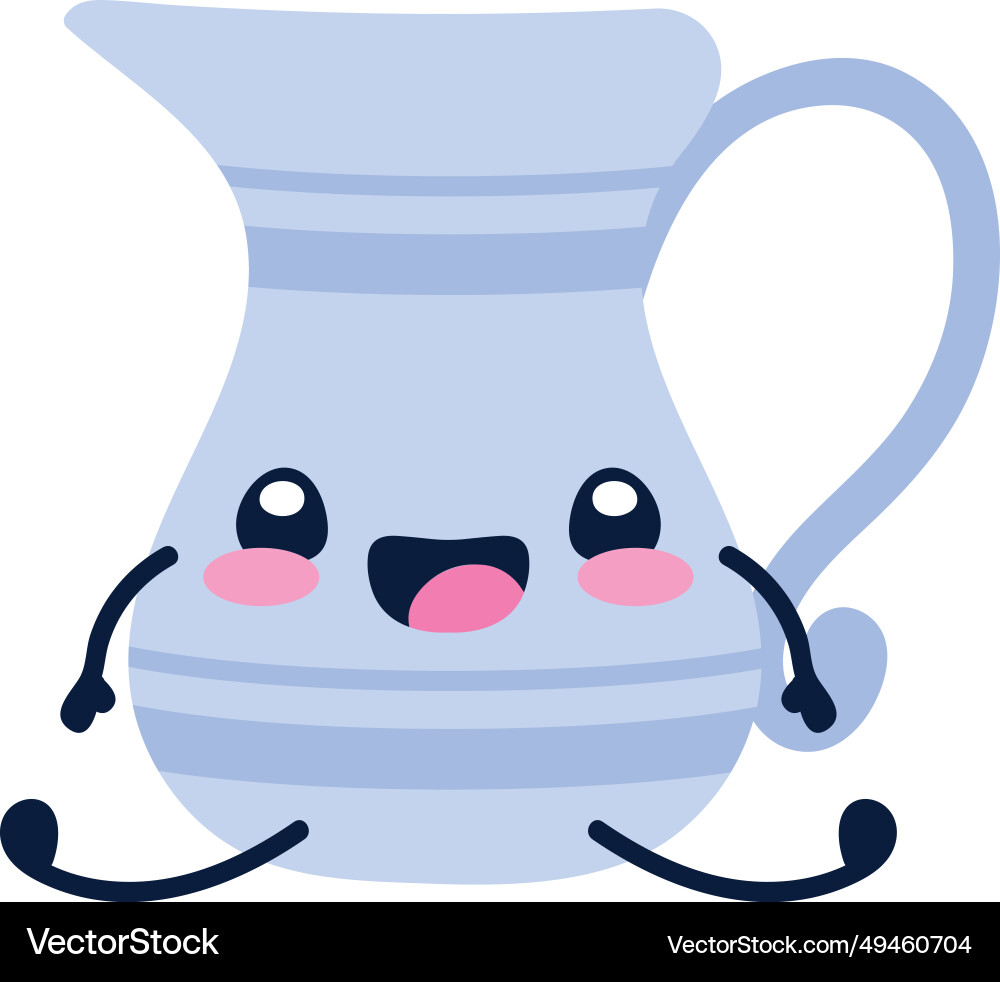 Pitcher kawaii Royalty Free Vector Image - VectorStock