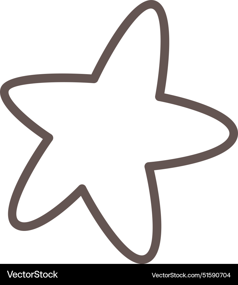 Star outline icon Royalty Free Vector Image - VectorStock