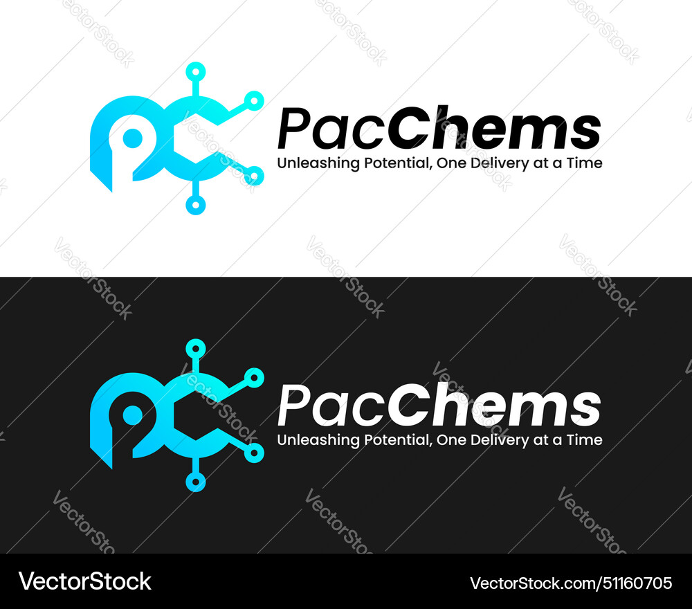 Chemical logo Royalty Free Vector Image - VectorStock