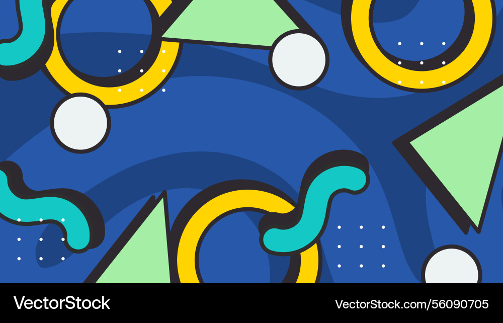 Colorful geometric abstract background with Vector Image