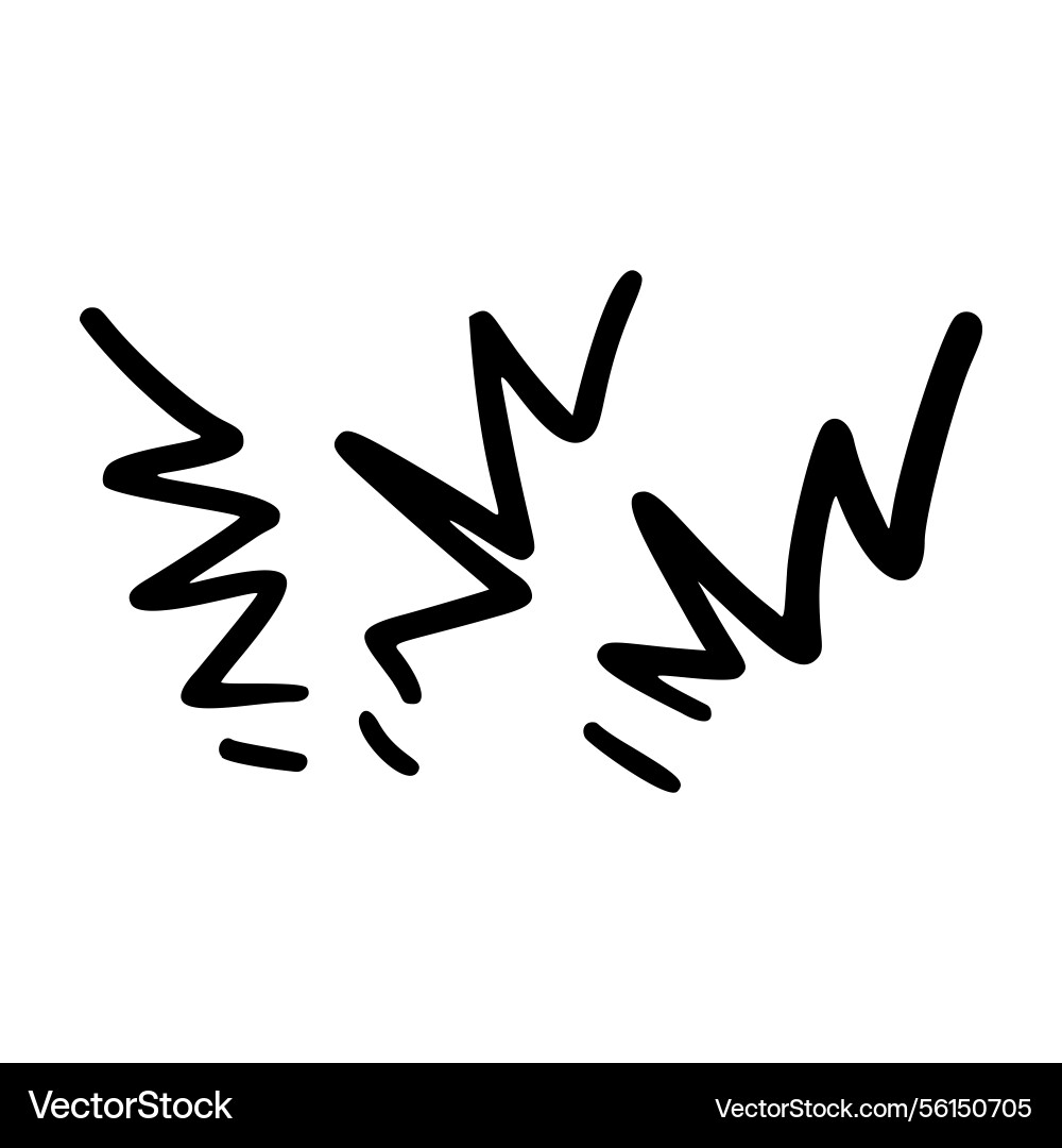 Comic movement lines and expressive shapes Vector Image