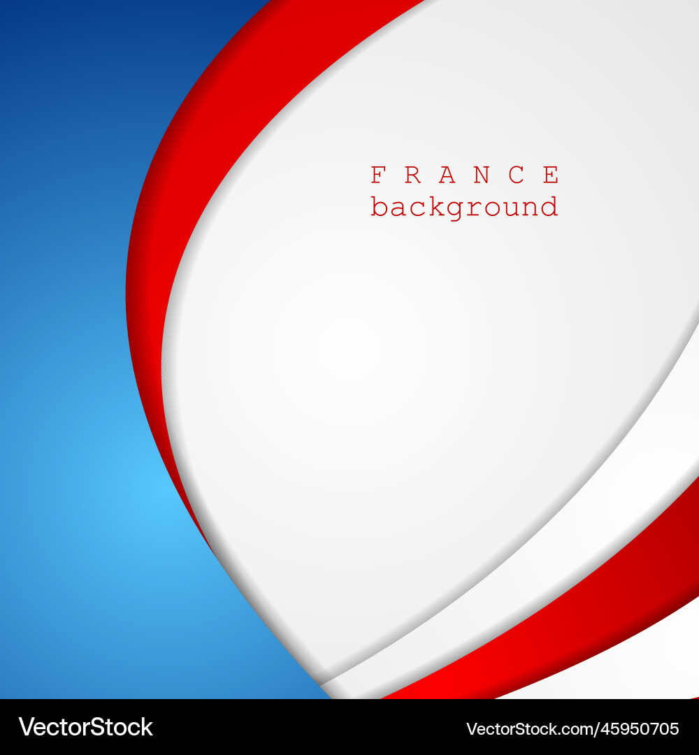 French Wave Background Royalty Free Vector Image