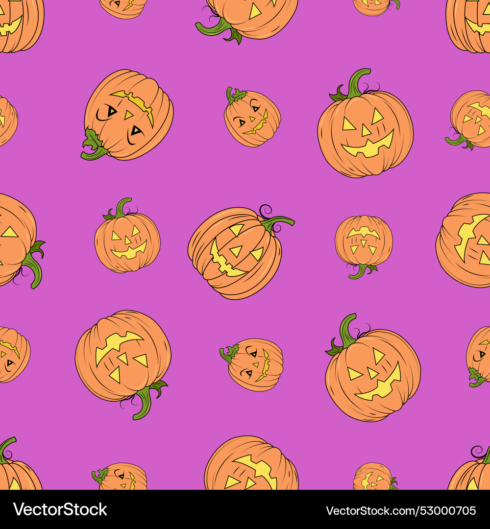 Funny seamless pattern for halloween Royalty Free Vector
