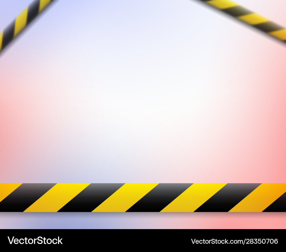 Attention line yellow Royalty Free Vector Image
