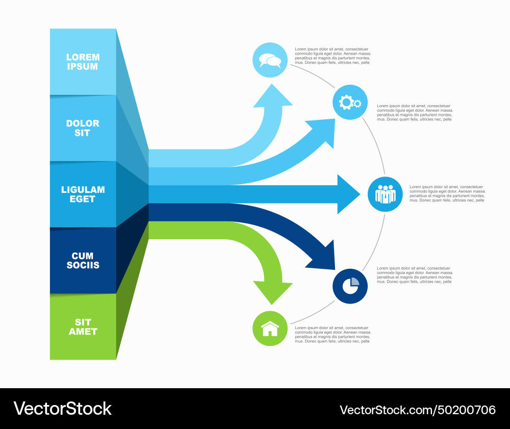 Infographic design template with place Royalty Free Vector