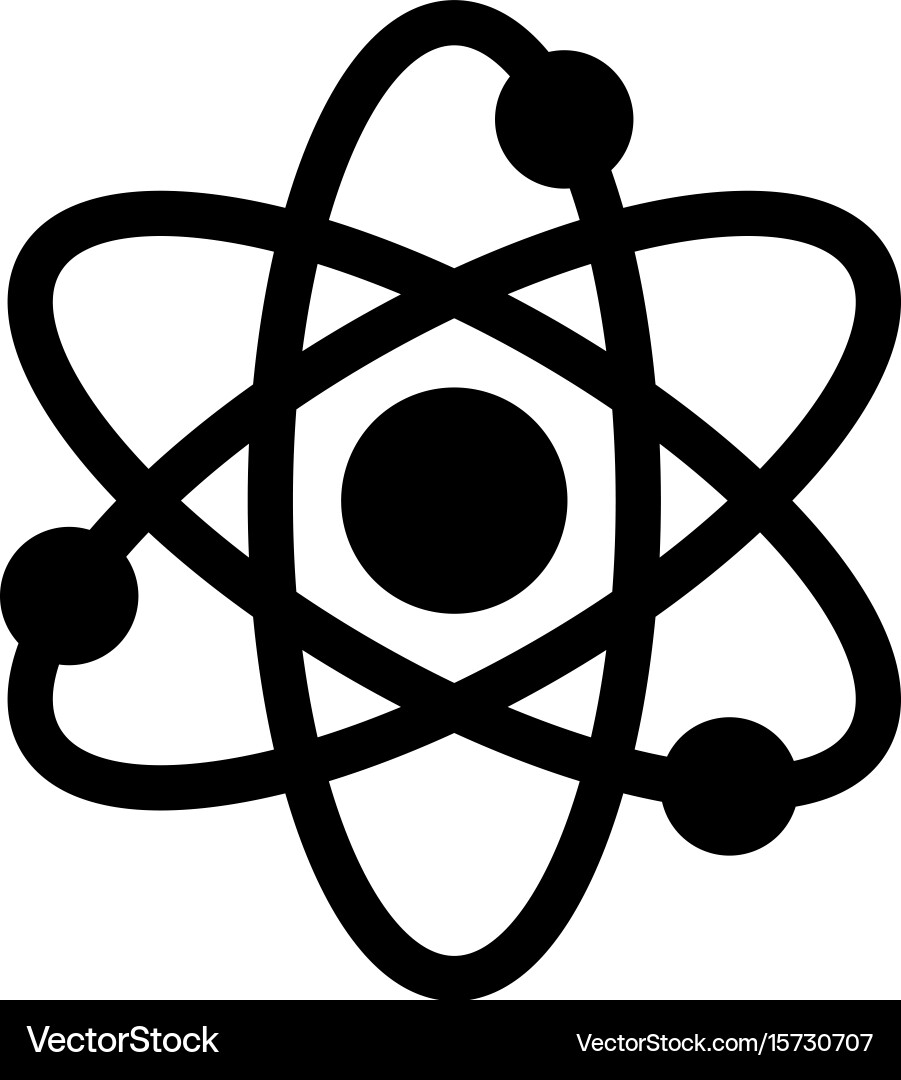 Dynamic atom molecule science symbol icon Vector Image Dynamic atom molecule science symbol icon Vector Image