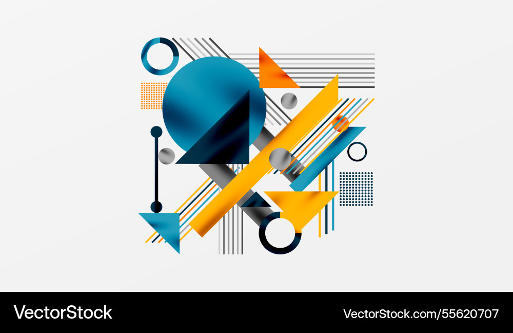 Geometric abstract background with bold shapes – Royalty-Free Vector ...