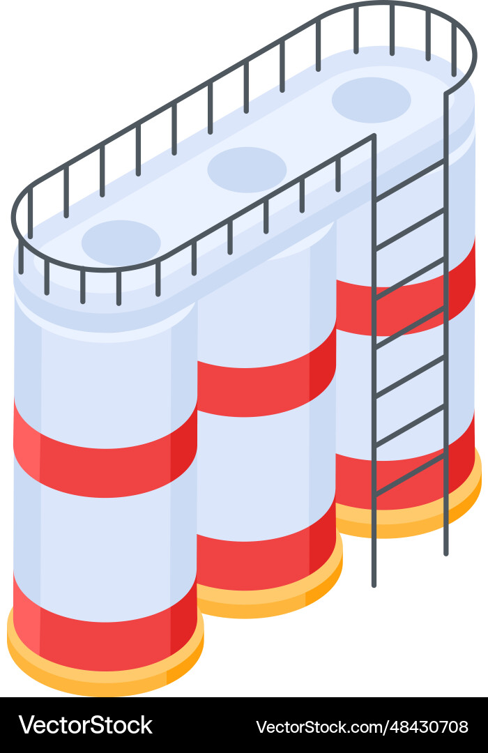 Factory isometric icon Royalty Free Vector Image