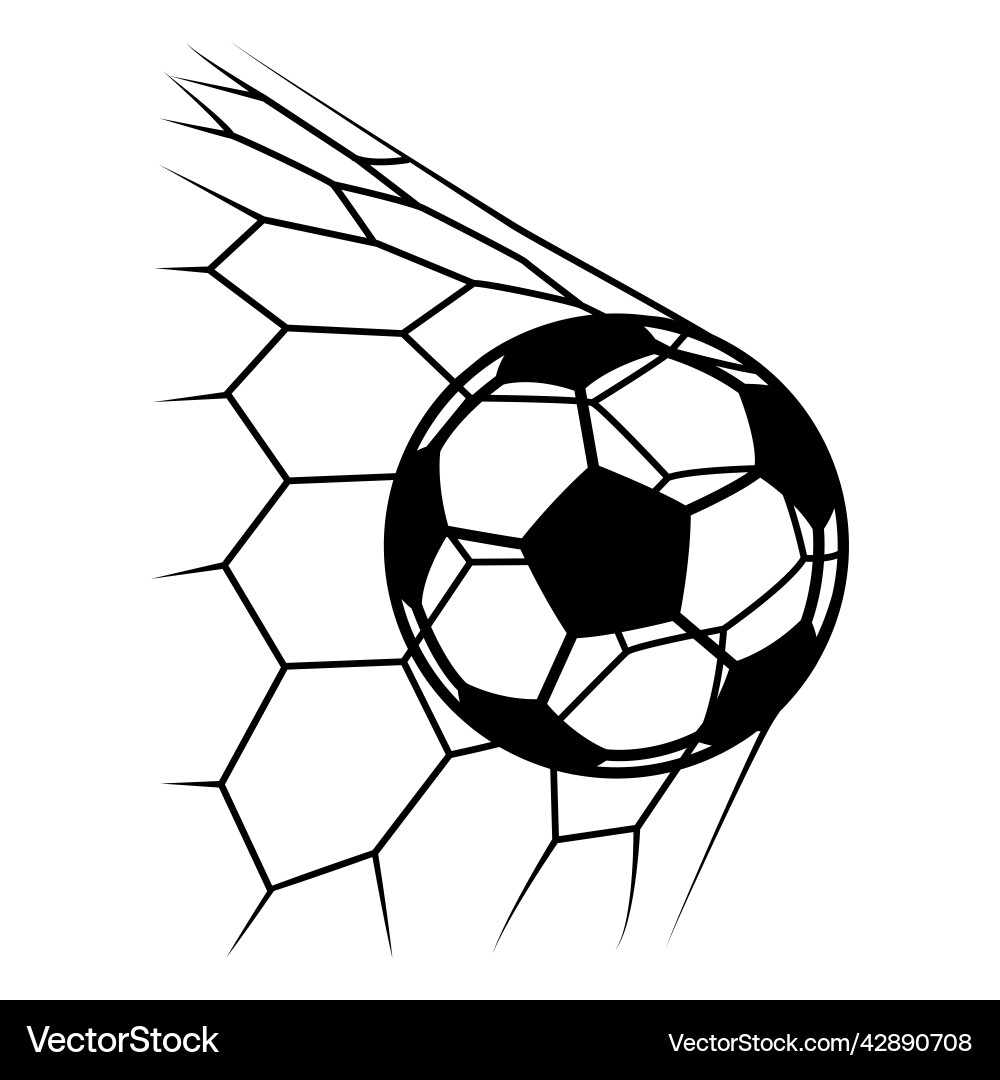 Football net goal high quality Royalty Free Vector Image