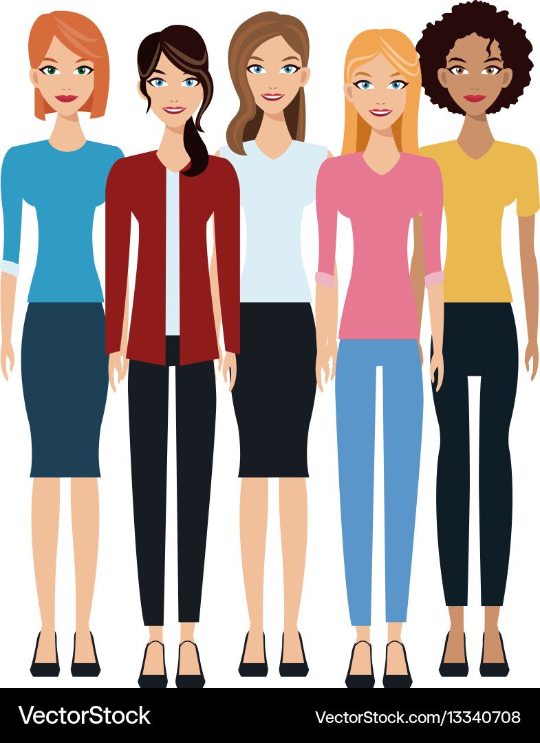 Group of women icon Royalty Free Vector Image - VectorStock