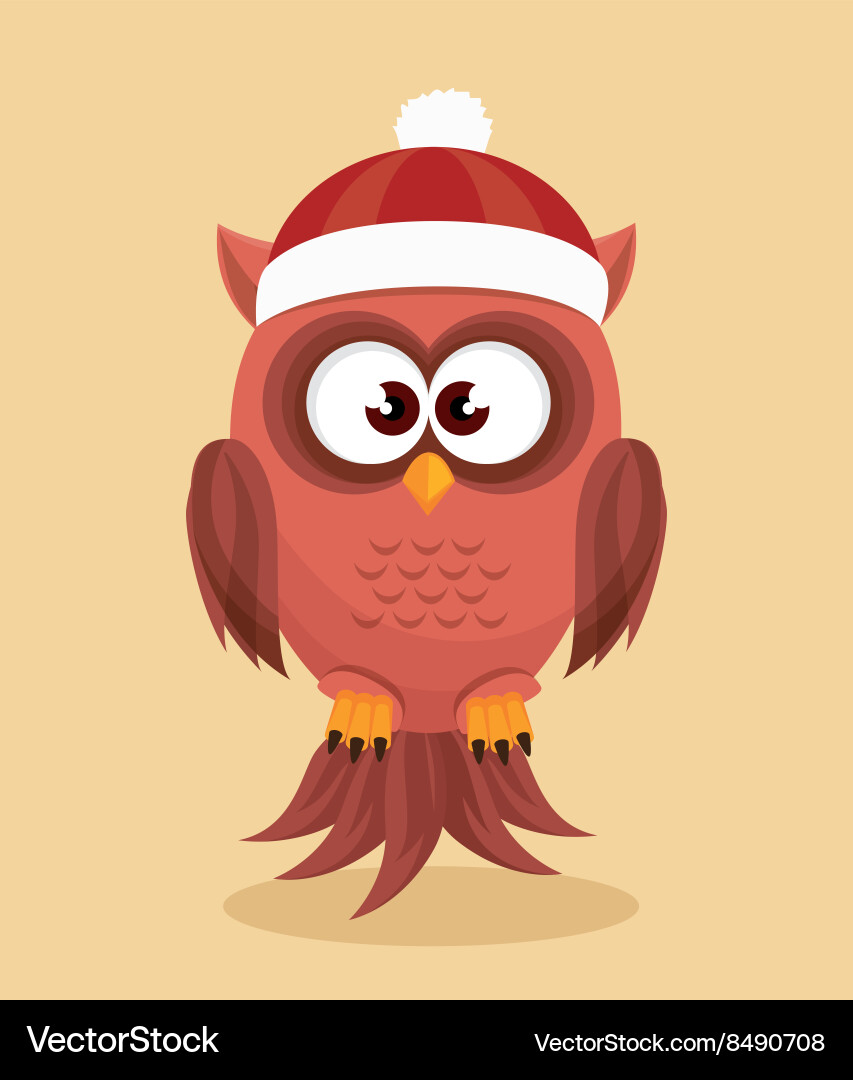 Owl character design Royalty Free Vector Image