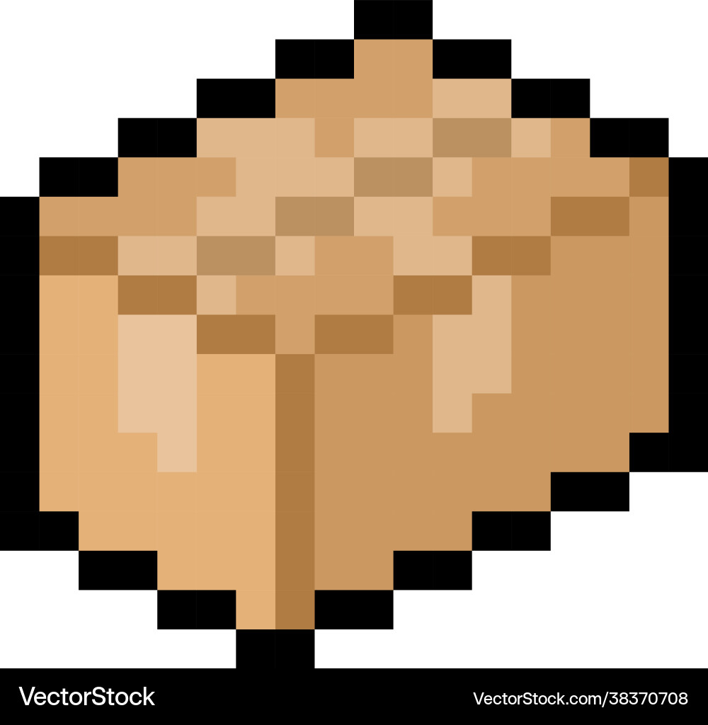Pixel cardboard box - isolated Royalty Free Vector Image